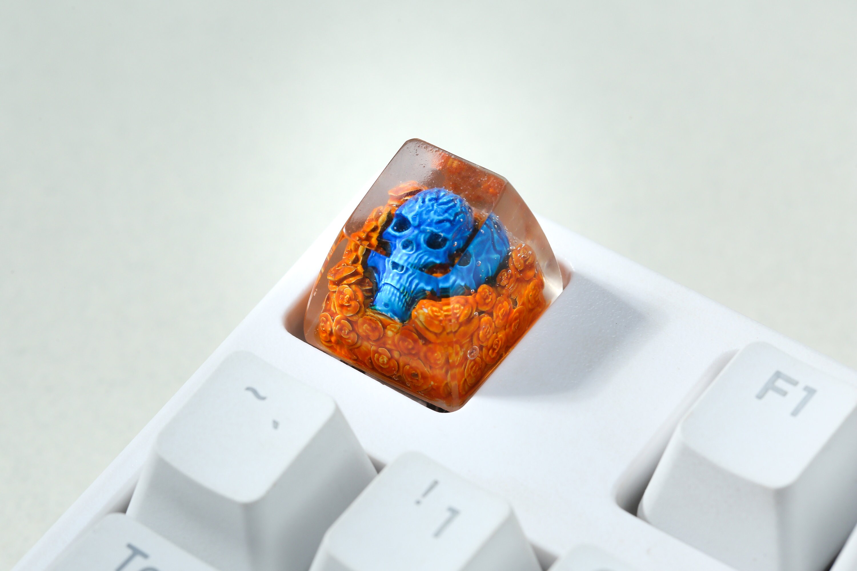 Skull Resin Keycap R1 SA Oem Profile ESC Keycaps Artisan | Etsy