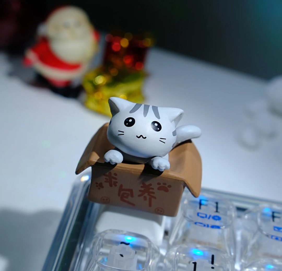 Artisan Keycap, Cat Keycaps, ECS Resin Keycap, Cute Keycaps, Anime ...