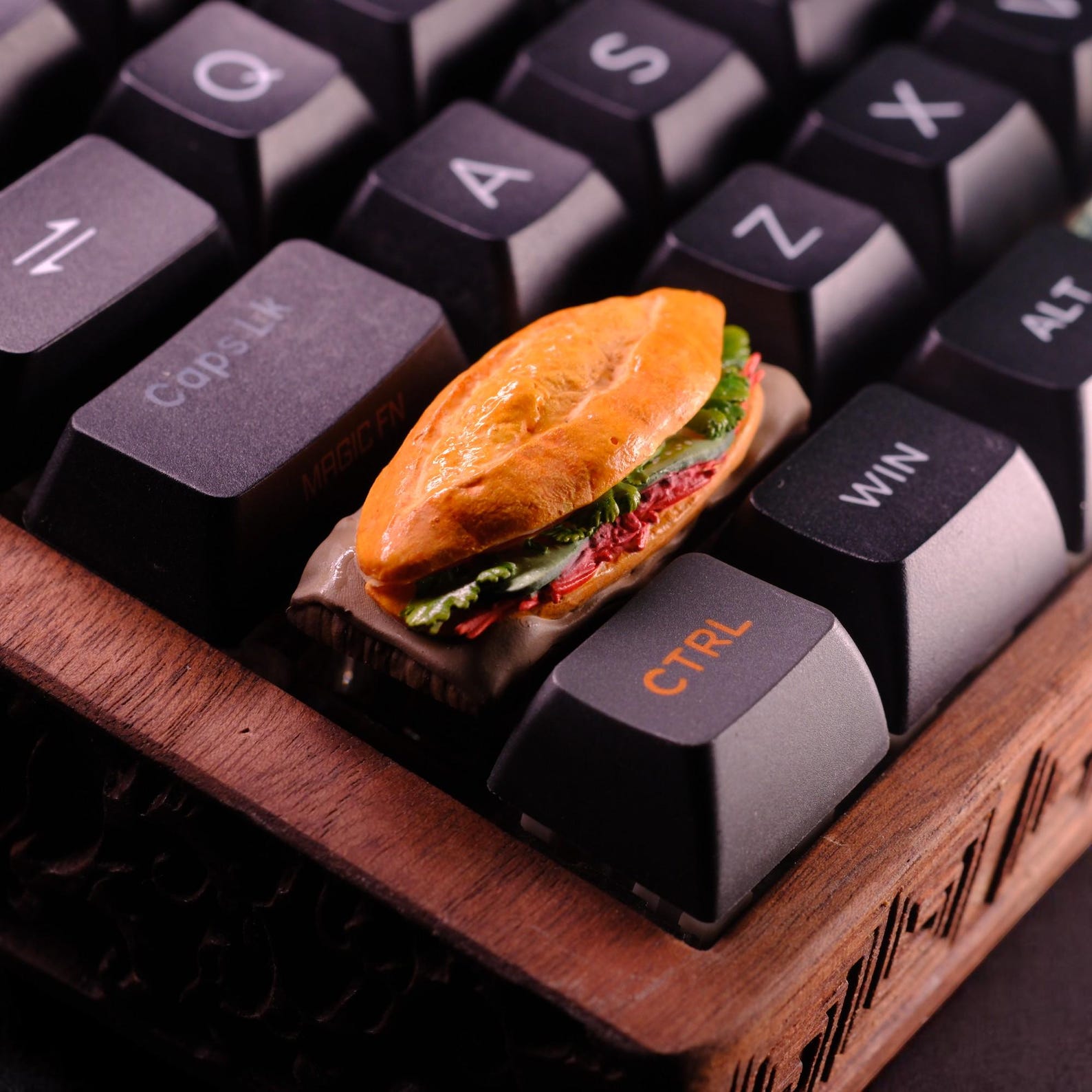 Fast Food Artisan Keycaps Resin, Daisy Bread Epoxy Keycaps, Keycap Set ...