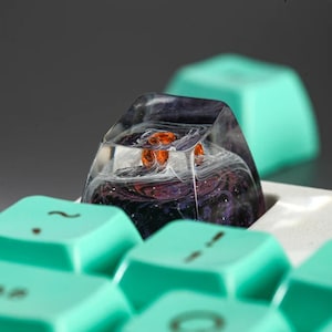 Planet Keycap With Planets & Orbits. Keycaps for Mechanical Keys, Resin Custom Keycaps, the ...