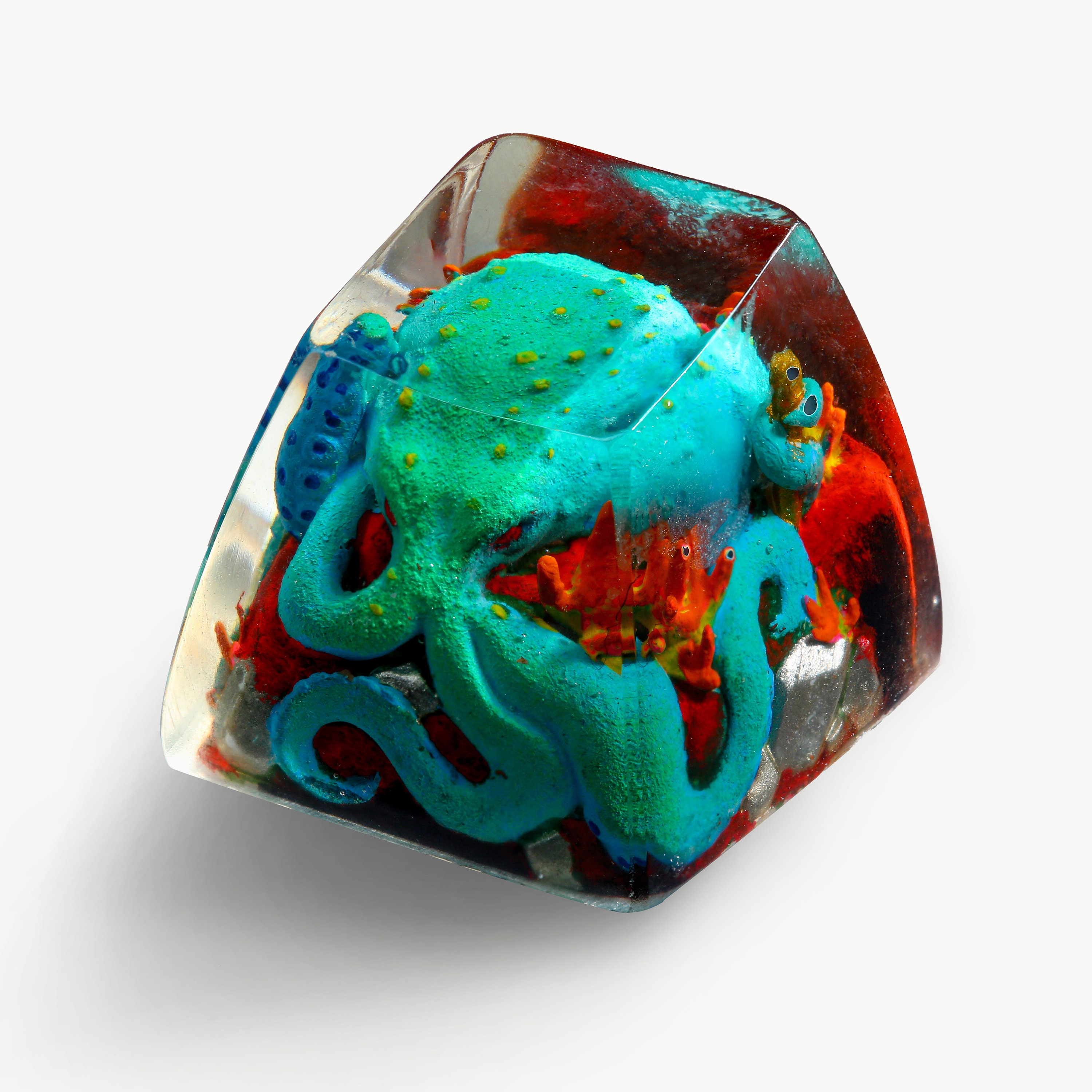 Octopus Artisan Keycap Keycap Keycaps Resin Keycap Handmade - Etsy ...