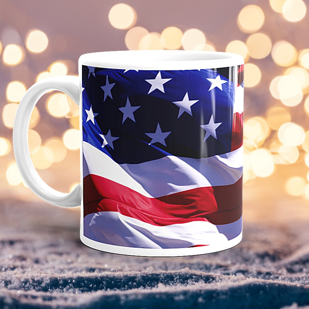 USA Flag American Flag USA Flag Mug Patriotic Flag Mug Proud American ...