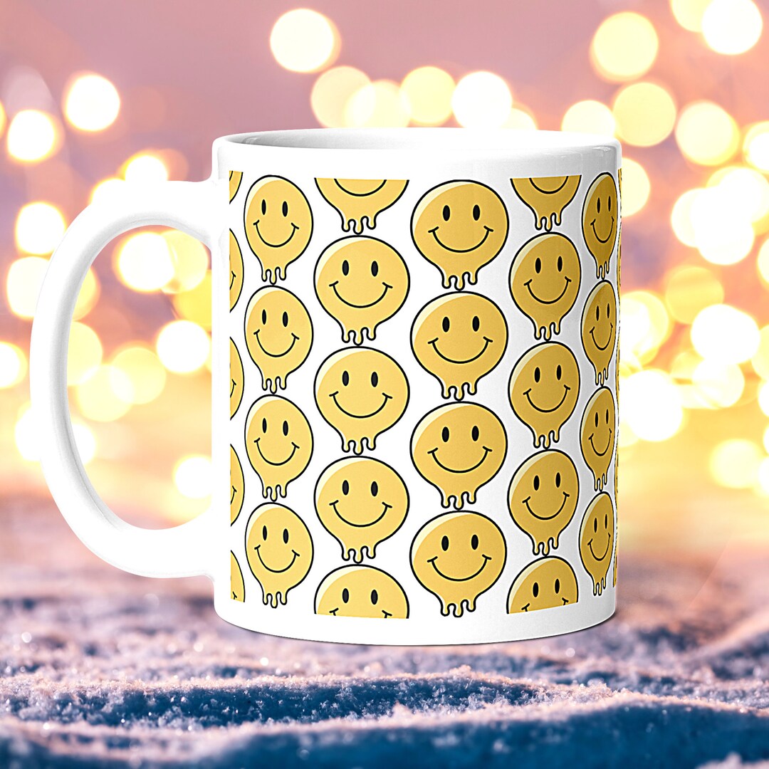Smiley Mug | Yellow Smiley Face Mug | Smiley Gift | Smiley Art | Smiley ...