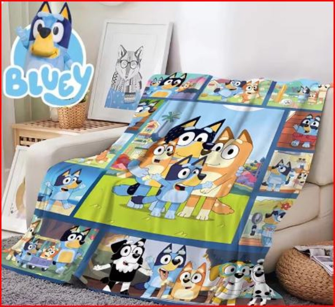 Bluey Blankey - Etsy