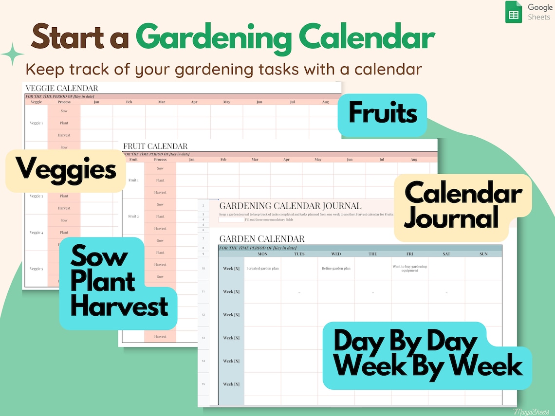 Garden Planner Garden Journal Plant Tracker Garden Diary - Etsy
