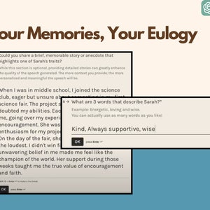 Personalized Funeral Eulogy Writer: Bereavement Memorial Gift - Etsy