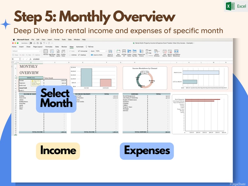 Rental Income & Expense Tracker: Multi-property Excel Sheet - Etsy