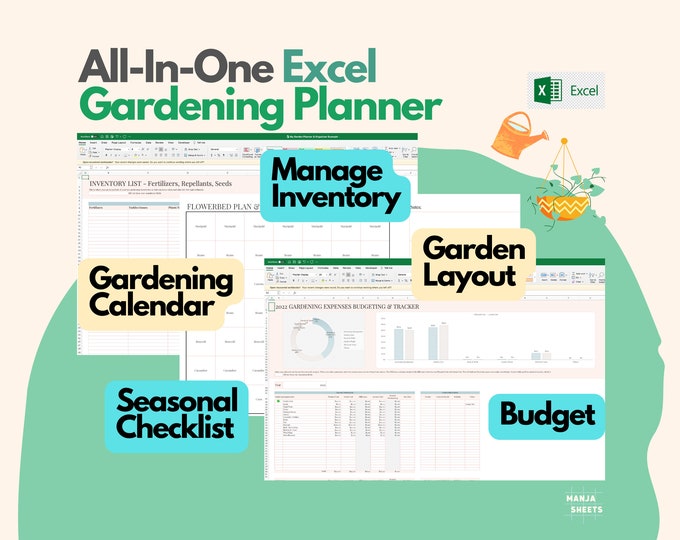 Automatic Crop Planner Excel Sheet | Garden Planner | Farm Planner ...