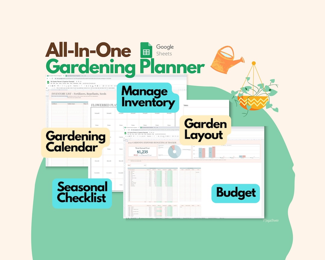 Garden Planner Garden Journal Plant Tracker Garden - Etsy