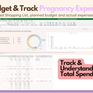 Digital Pregnancy Planner (excel Spreadsheet): First Time Mom Gift ...