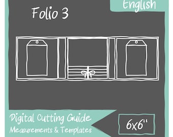 DIGITAL Cutting Guides and Templates for Interactive 6x6" Folio No. 4 ...