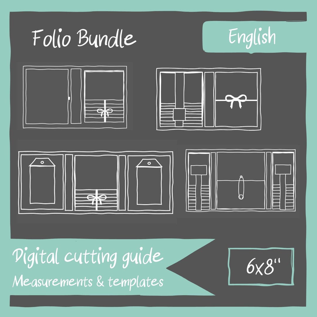 DIGITAL Cutting Guides and Templates for 4 Different Interactive 6x8 ...