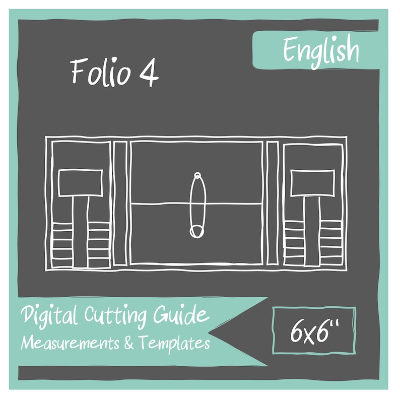 DIGITAL Cutting Guides and Templates for Interactive 6x6" Folio No. 4 ...