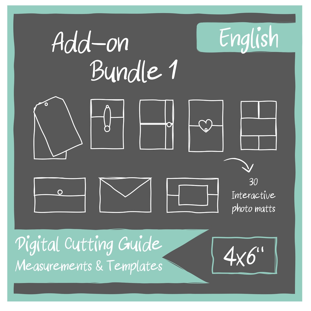 DIGITAL Cutting Guides and Templates for 30 Different Interactive 4x6 ...