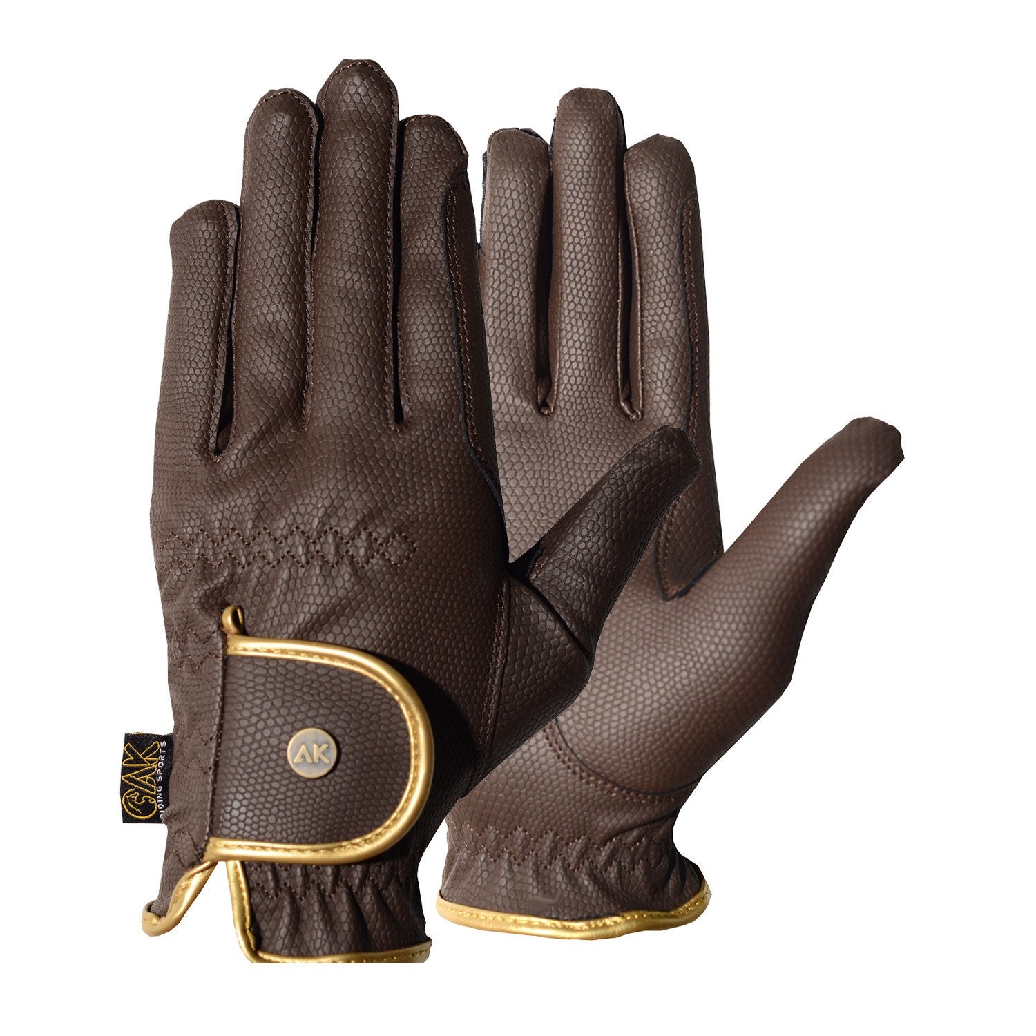 AK Synthetic Grip Horse Riding Gloves All Season Unisex Equestrian ...