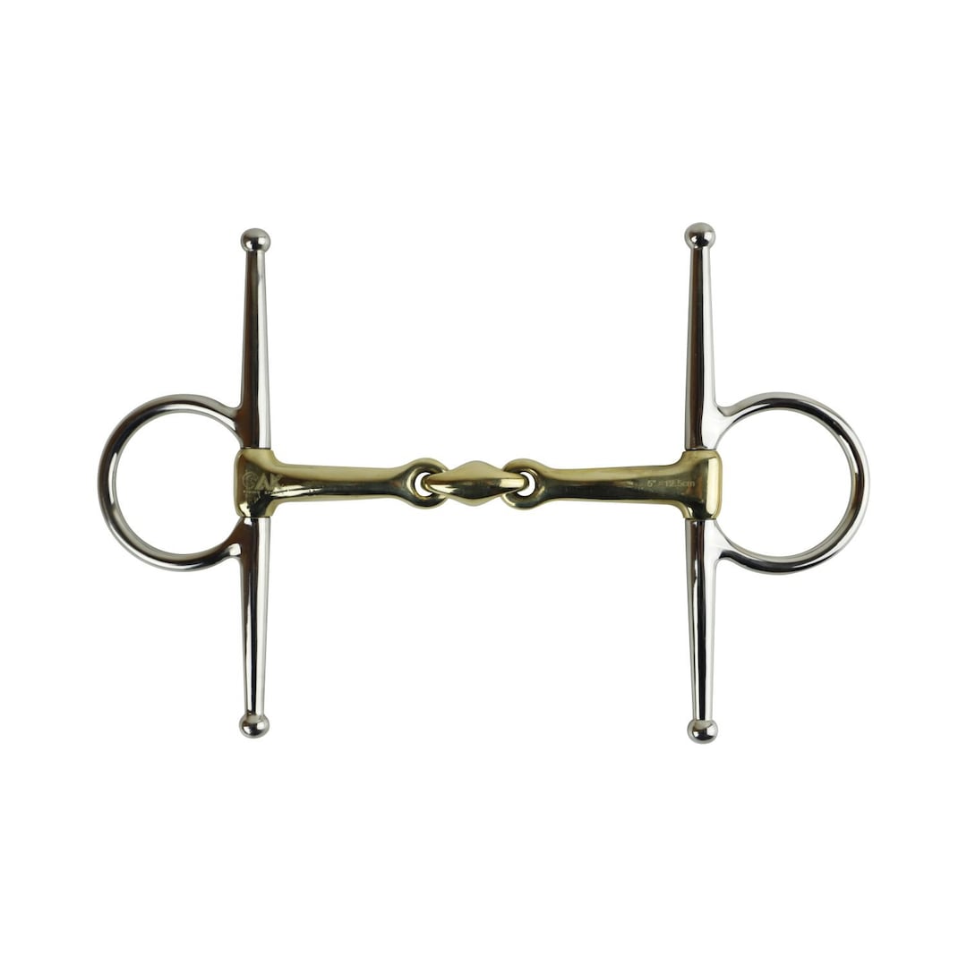 AK Full Cheek Horse Bit With Double Jointed Lozenge in German Silver ...