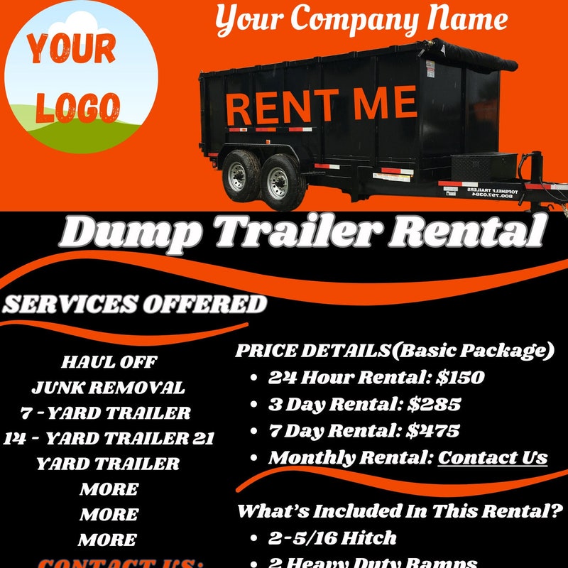 Roll off Dumpster Logo - Etsy