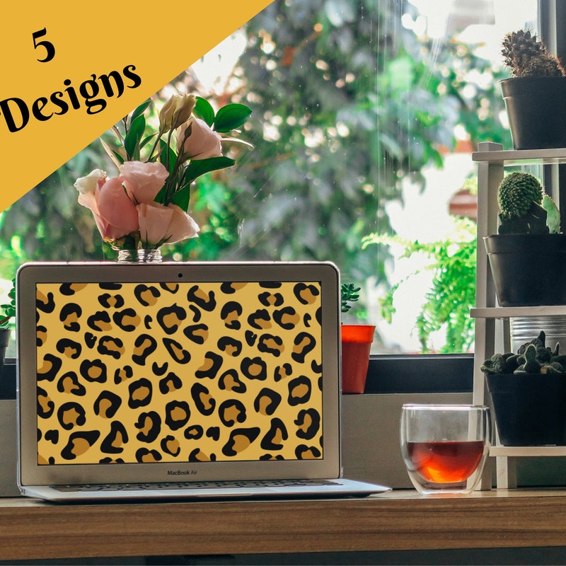 Cheetah Print Laptop Wallpaper - Etsy