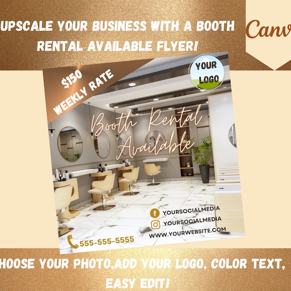 Nail Booth Rental Template - Etsy