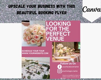 Venue Booking Flyer - Etsy