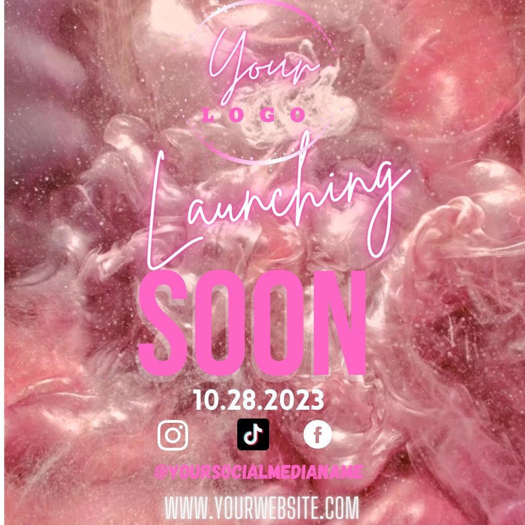 Business Announcement Launching Soon Digital Video, Entrepreneur ...