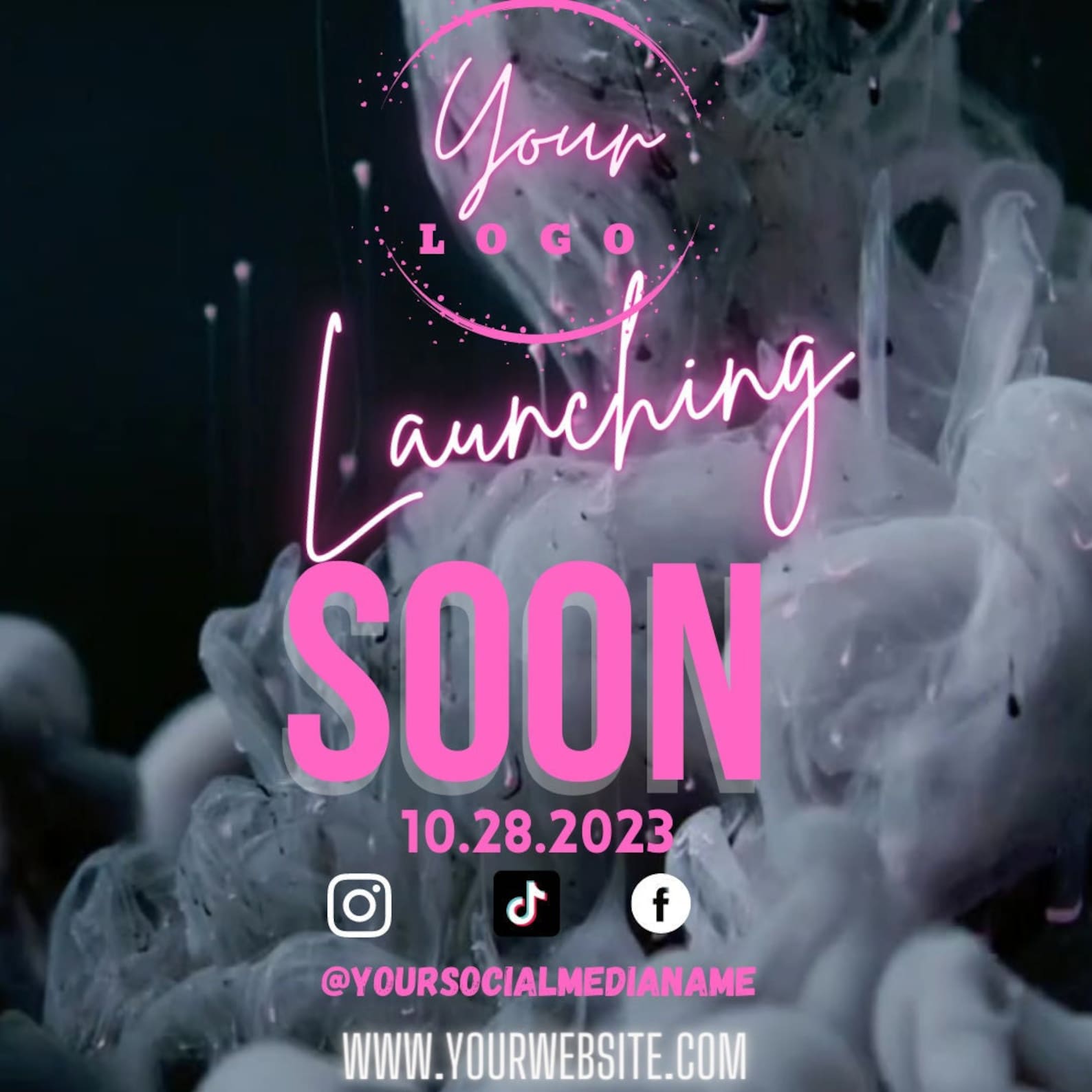 Business Announcement Launching Soon Digital Video, Entrepreneur ...