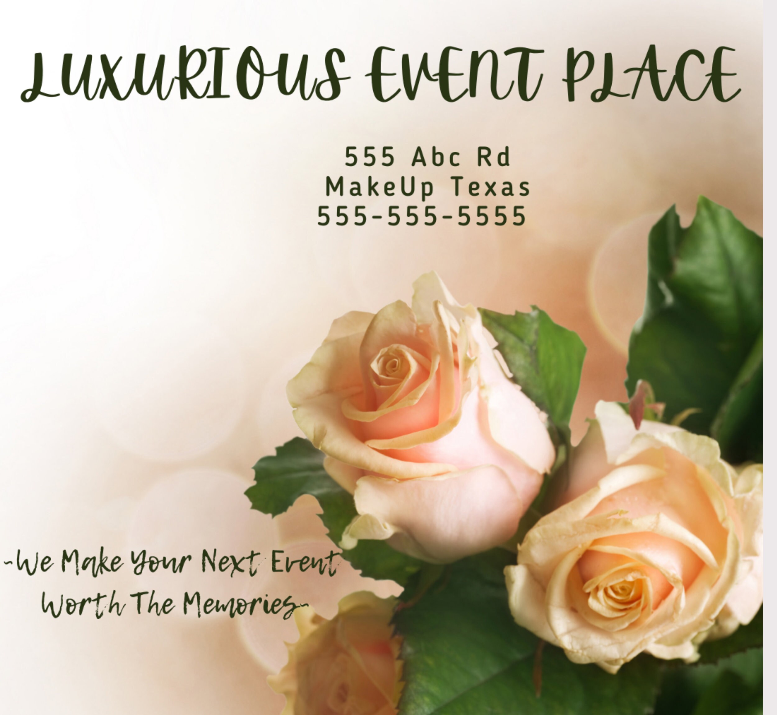 Venue Rental Marketing Templates, Venue Reservation, Event Space Rental ...