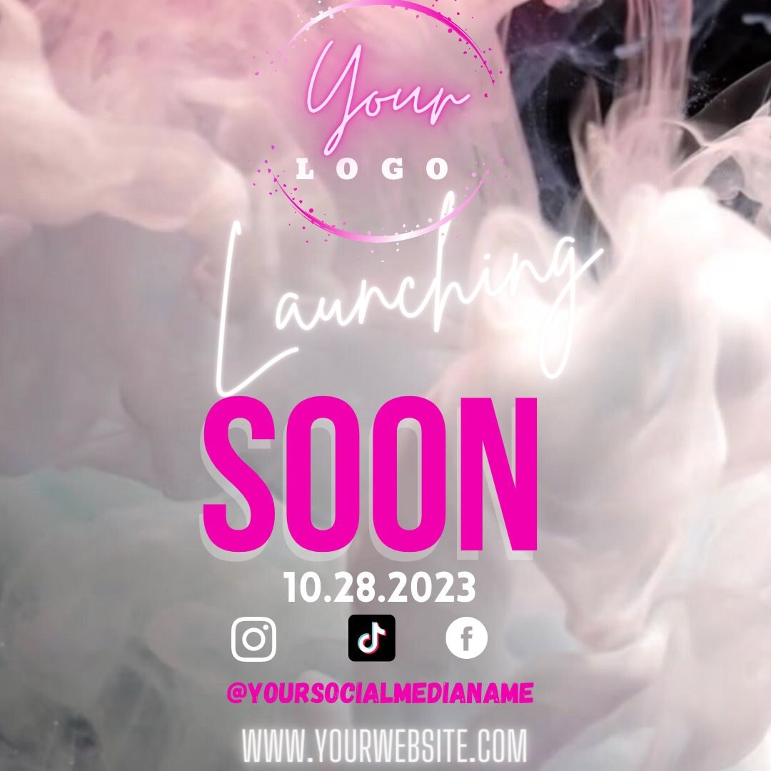 Business Announcement Launching Soon Digital Video, Entrepreneur ...