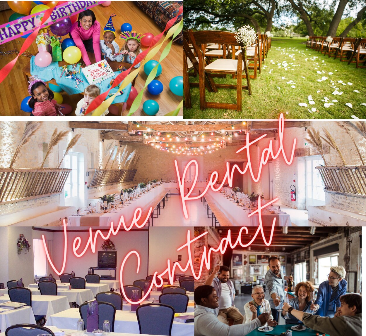 Venue Rental Contract, Venue Reservation Request Form, Event Space ...