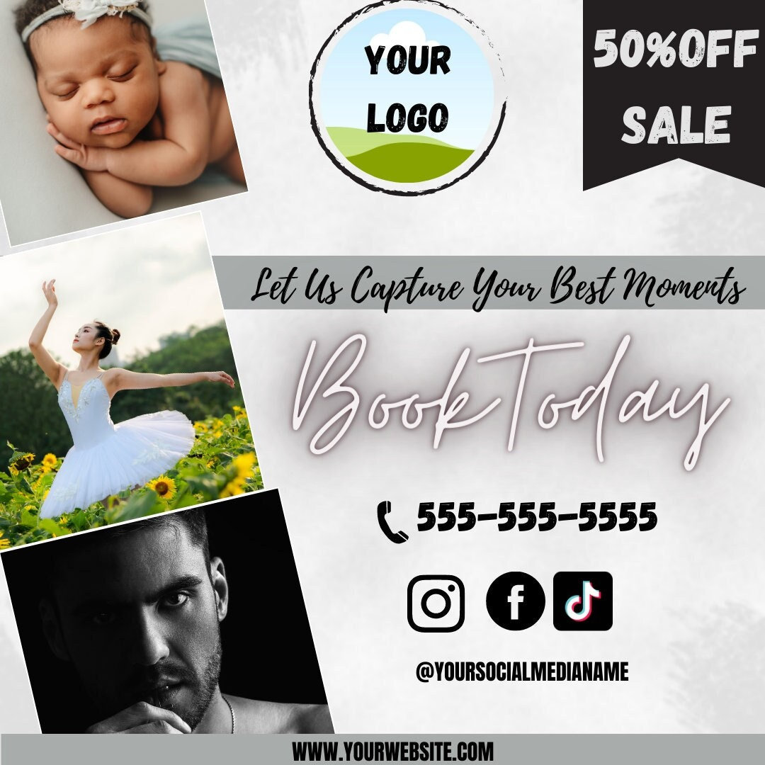 Photography Booking Templates, Photo Business Promotion Template, New ...