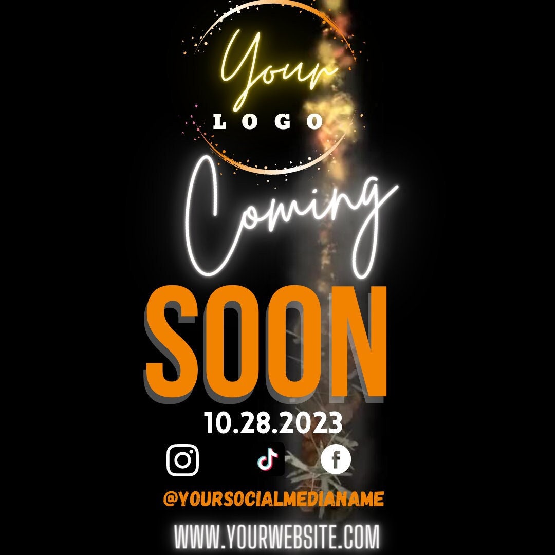 Business Announcement Launching Soon Digital Video, Entrepreneur ...