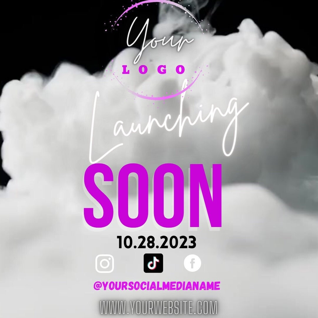 Business Announcement Launching Soon Digital Video, Entrepreneur ...