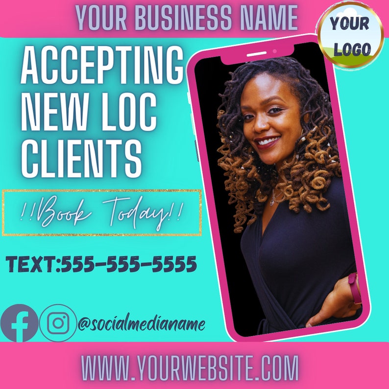 Loctician Flyer, Locs Flyer, Loc Styles Flyer, Dread Locks Flyer ...