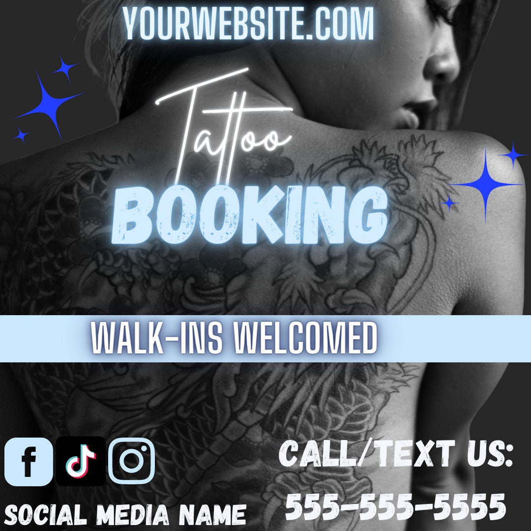 Tattoo Artist, Tattoo Booking, Tattoo Promo, Tattoo Shop Promotion ...