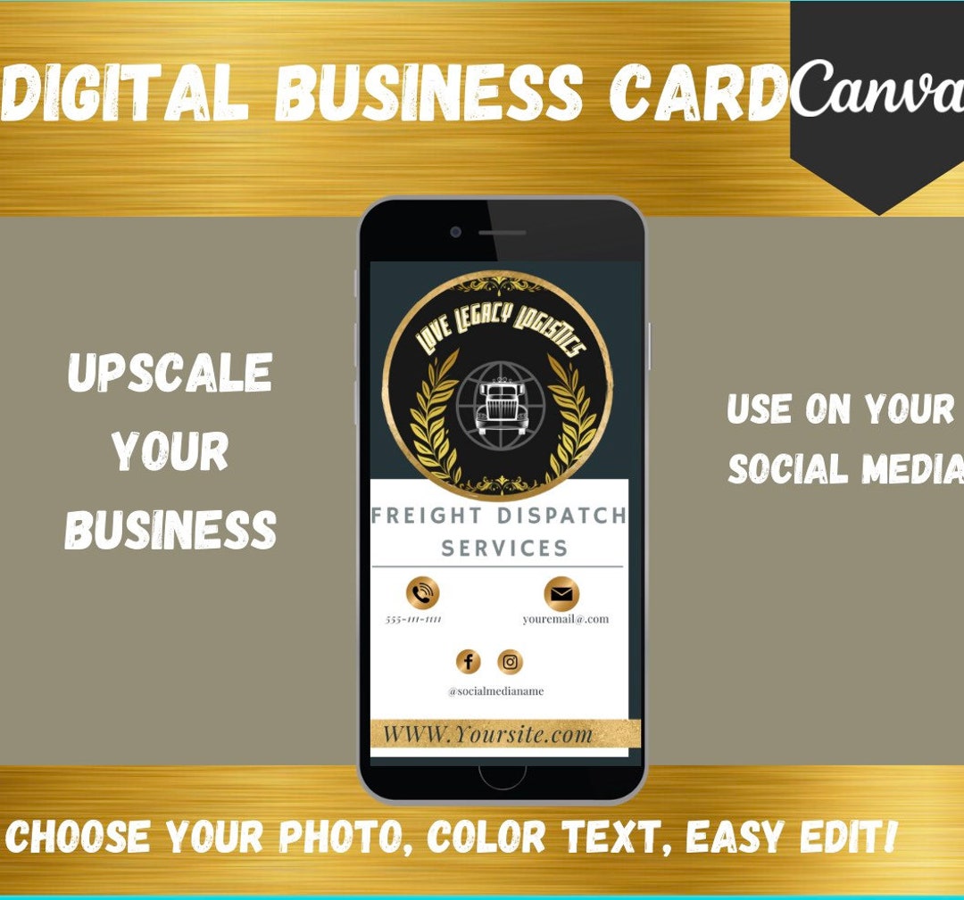 Freight Dispatch Digital Business Card, Independent Freight Dispatcher ...