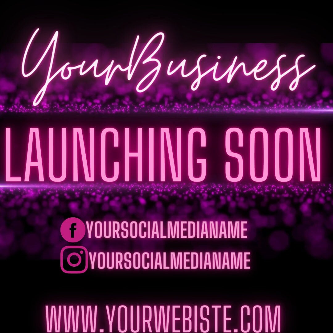 Business Announcement Launching Soon Digital Video, Entrepreneur ...