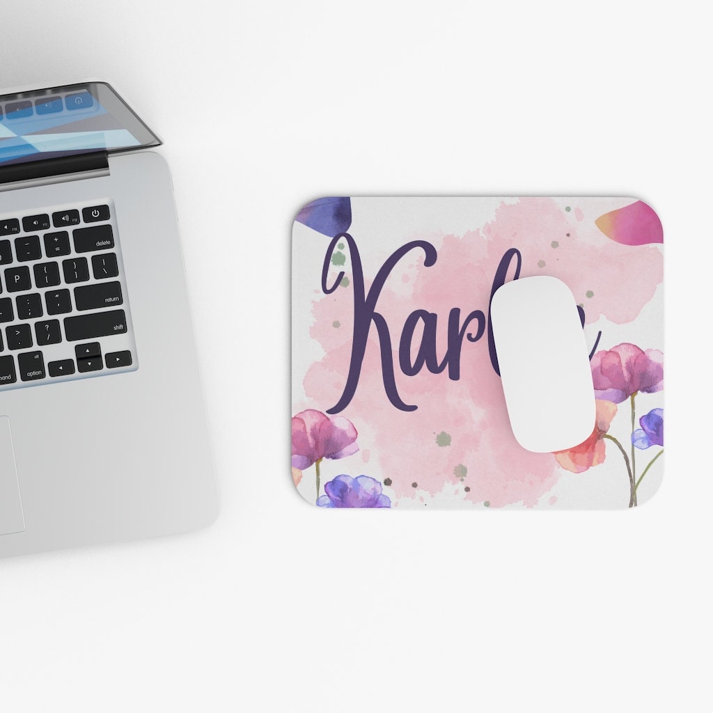 Personalized Office Decor Mouse Pad, Custom Name Mousepad, Custom ...