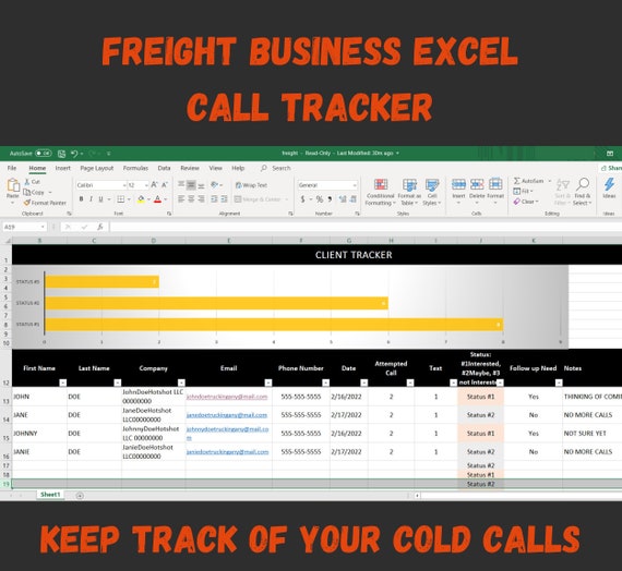 Freight Dispatch Call Excel Independent Freight Dispatcher - Etsy