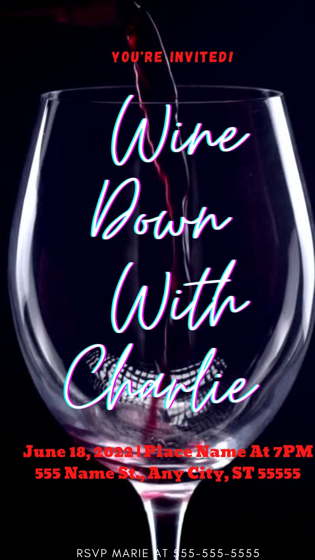 Girls Night Out Invite, Birthday Invitation, Digital Party Invite ...