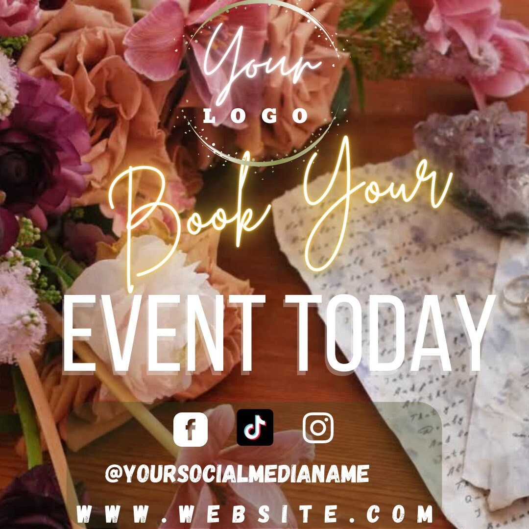 Business Announcement, Venue Rental Booking Marketing Template ...