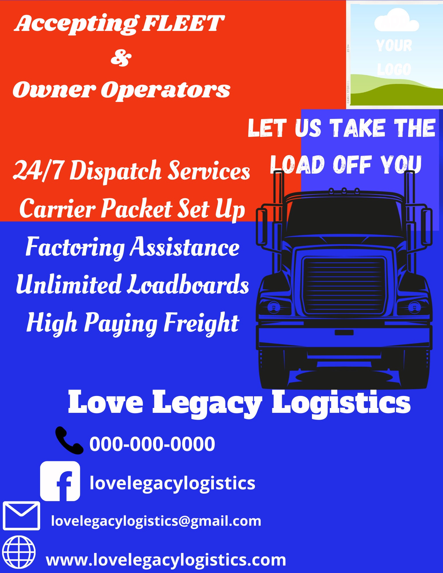 Freight Dispatch Flyer, Independent Freight Dispatcher, New Dispatcher ...