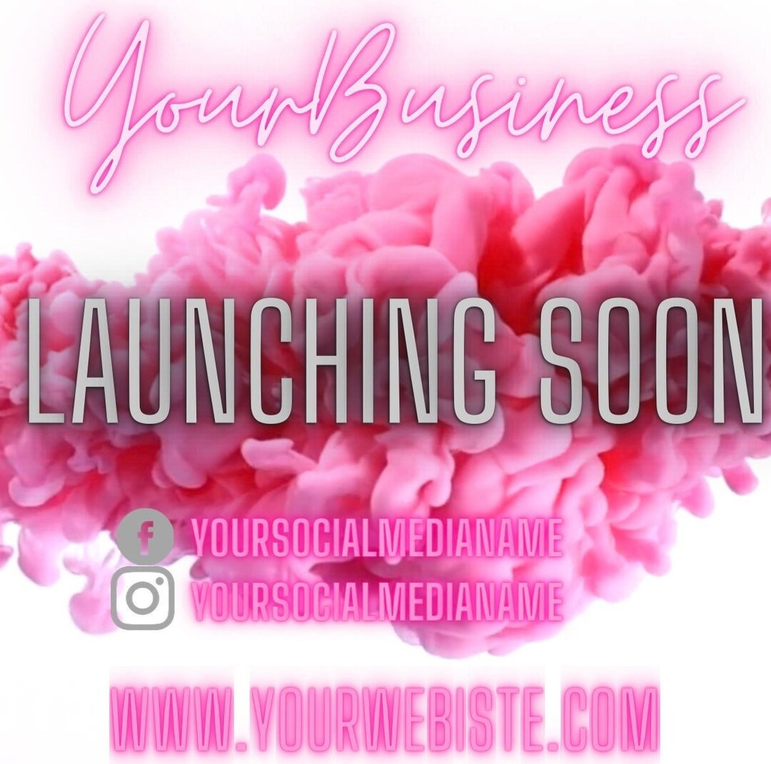 Business Announcement Launching Soon Digital Video, Entrepreneur ...