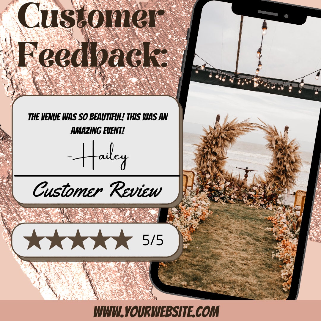 Venue Rental Customer Review, Animated Review, Venue Reservation Review ...