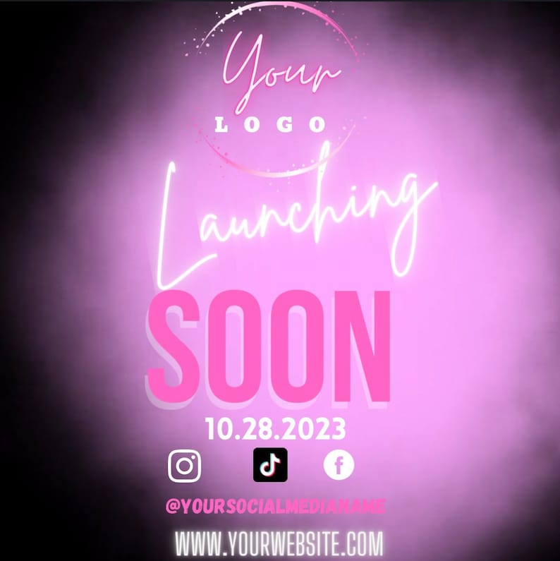 Business Announcement Launching Soon Digital Video, Entrepreneur ...