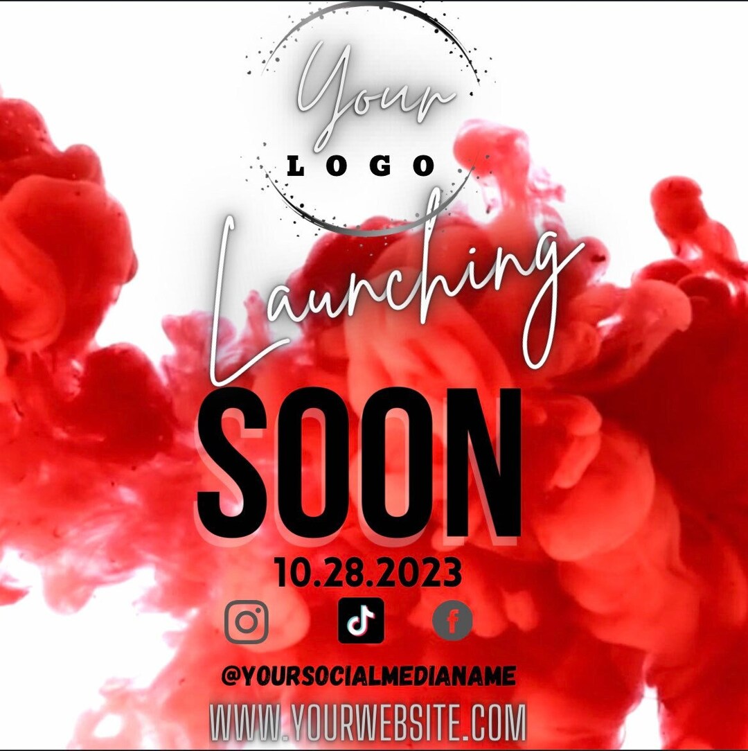 Business Announcement Launching Soon Digital Video, Entrepreneur ...