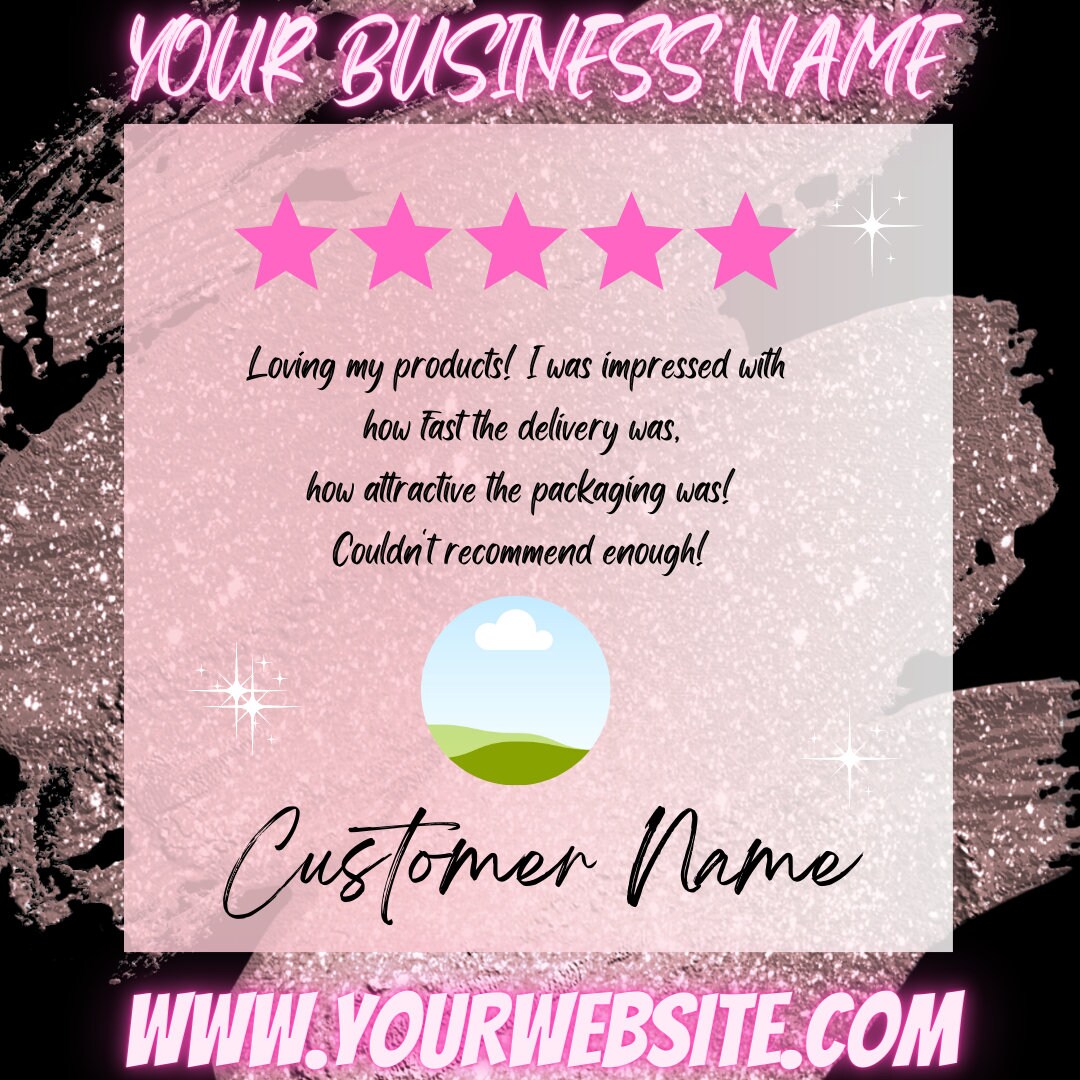 Customer Review Template, Client Review Template, Business Announcement ...