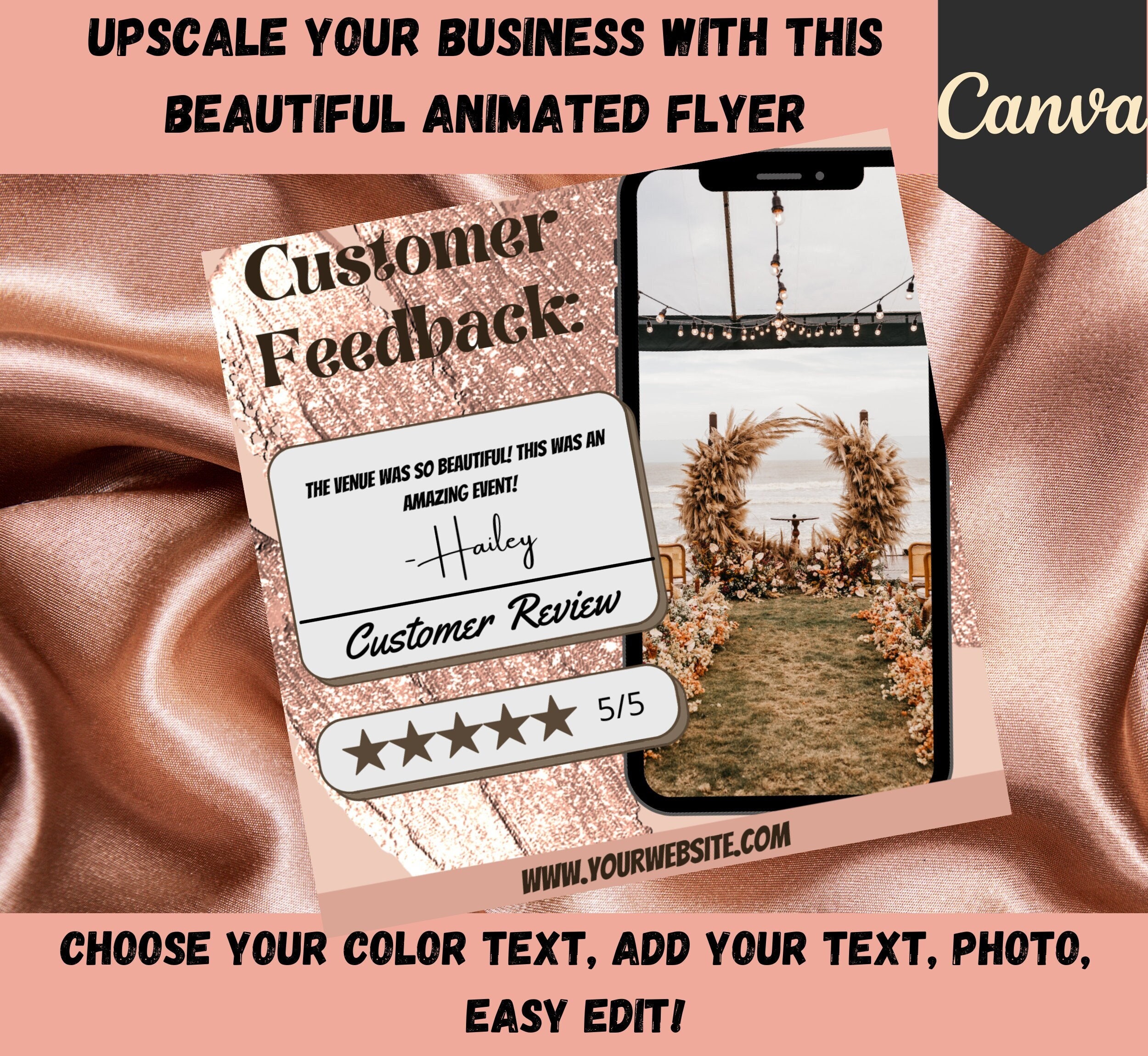 Venue Rental Customer Review, Animated Review, Venue Reservation Review ...