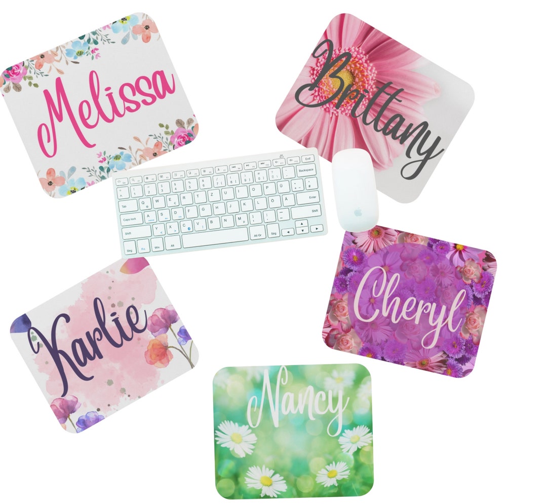 Personalized Office Decor Mouse Pad, Custom Name Mousepad, Custom ...