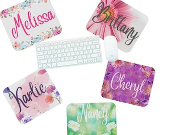 Personalized Office Decor Mouse Pad, Custom Name Mousepad, Custom ...