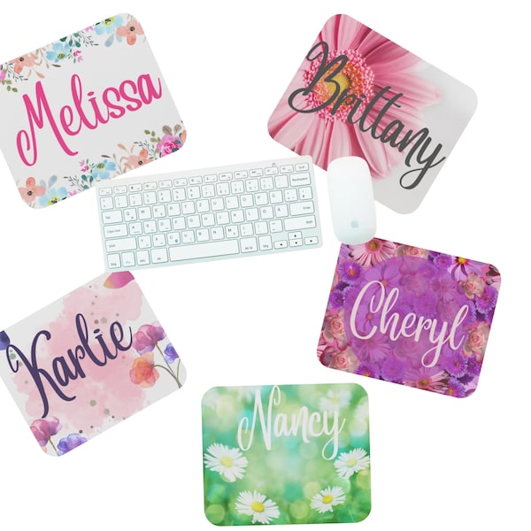 Personalized Office Decor Mouse Pad, Custom Name Mousepad, Custom ...